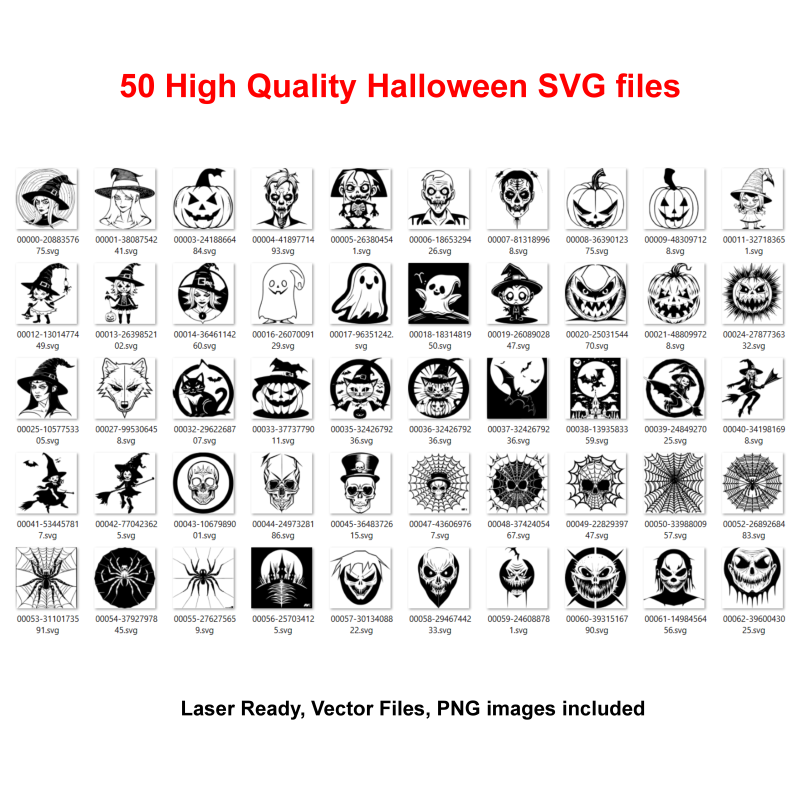 Halloween Mega Pack - Vector Files - Cartel Files